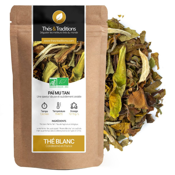 Pai Mu Tan, tè bianco bio del Fujian | Thés & Traditions