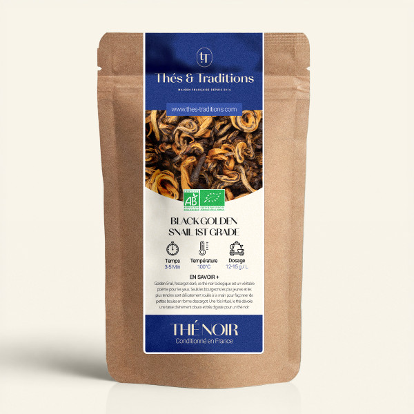 Black Golden Snail 1st Grade Organic Black Tea | T&T