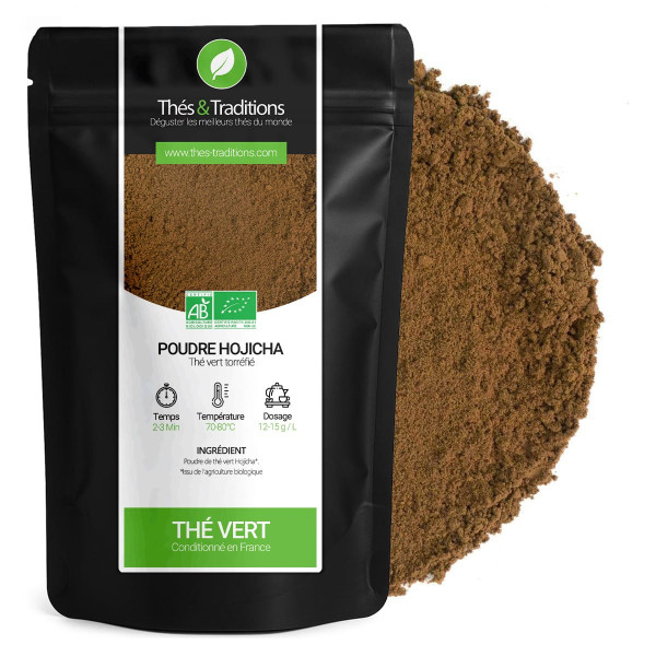 Organic Hojicha Powder from Japan – Roasted Green Tea